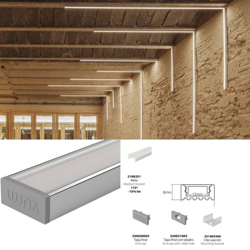 Comprar Kit a medida Tira led BS14,2w 3000k.24v - LLURIA - 1 Metro ...
